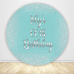 60th Birthday Party Round Backdrop Cover | FREE SHIPPING – ubackdrop