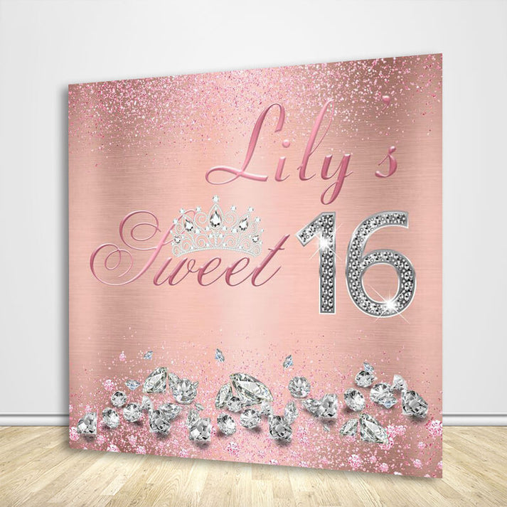 Customized Sweet 16 Backdrop – ubackdrop