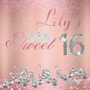 Customized Sweet 16 Backdrop – ubackdrop