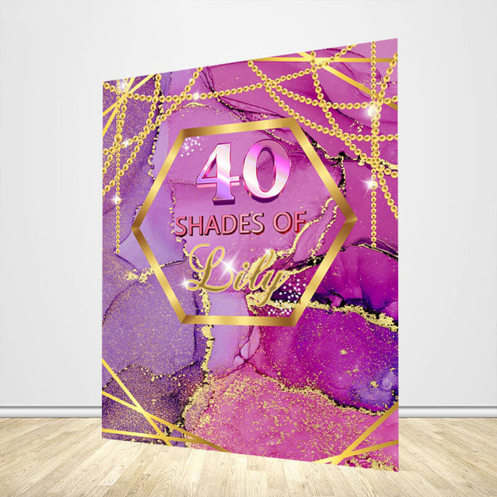 Shades of Pink Birthday Backdrop – ubackdrop