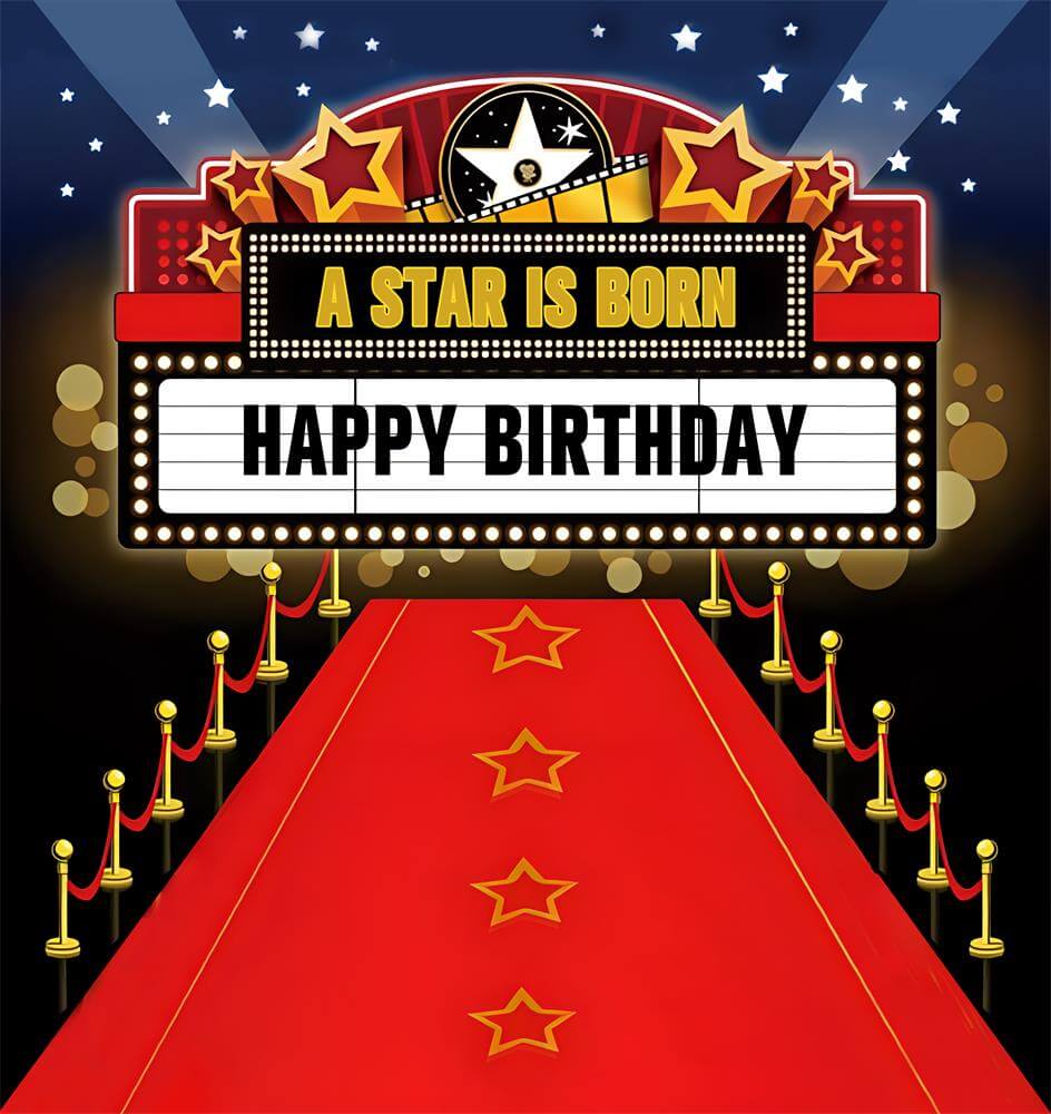 Hollywood Red Carpet Photo Backdrop Birthday Backdrop – ubackdrop