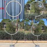 1m Party & Hoop Balloon Circle Loop Stand Moon | Question Mark | Half ...