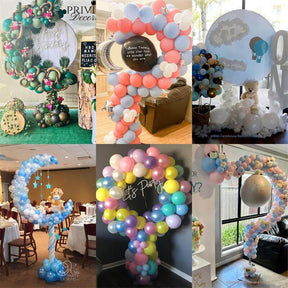 1m Party & Hoop Balloon Circle Loop Stand Moon | Question Mark | Half ...