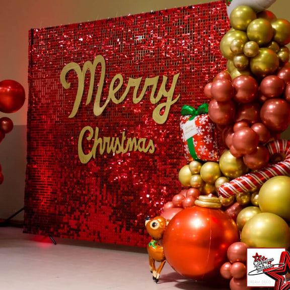 Red Shimmer Wall Panels – Easy Setup Wedding/Event/Theme Party Decorat ...