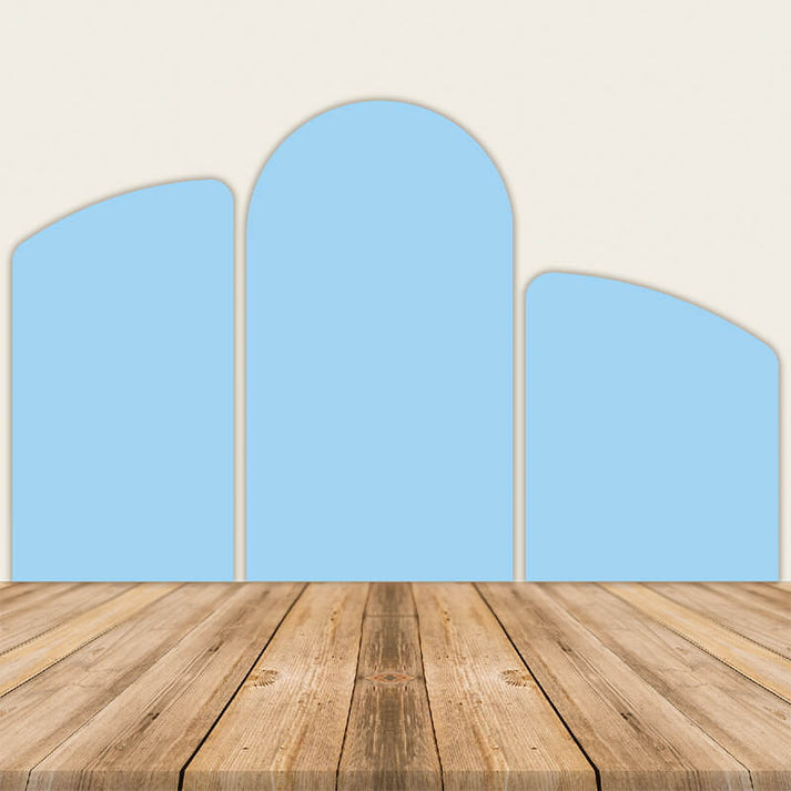 Sky Blue Theme Birthday Party Decoration Chiara Backdrop Arched Wall C ...