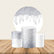 Silver White Round Backdrop | Birthday Party Decoration - Designed, Pr ...