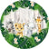 Safari Wild One Round Backdrop | Kids First Birthday Party Decoration ...