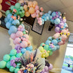 6.5ft Party & Hoop Balloon Heart Shape Loop Flower Arch Photo Booth Ba ...