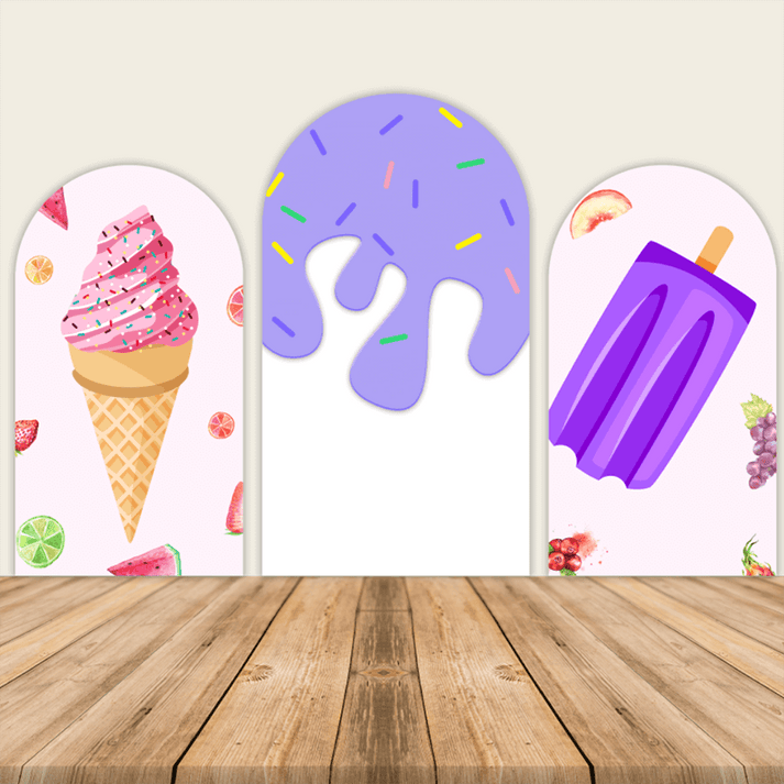 Candy and Ice Cream Theme Party Decoration Chiara Backdrop Arched Wall ...