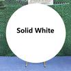 Custom White Round Fabric Backdrop Pure Color – ubackdrop