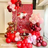 Red Shimmer Wall Panels – Easy Setup Wedding/Event/Theme Party Decorat ...